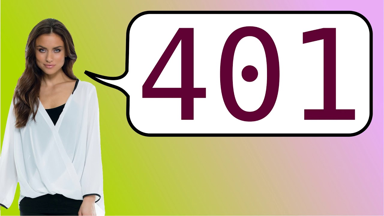 How to say '401' in French? - YouTube