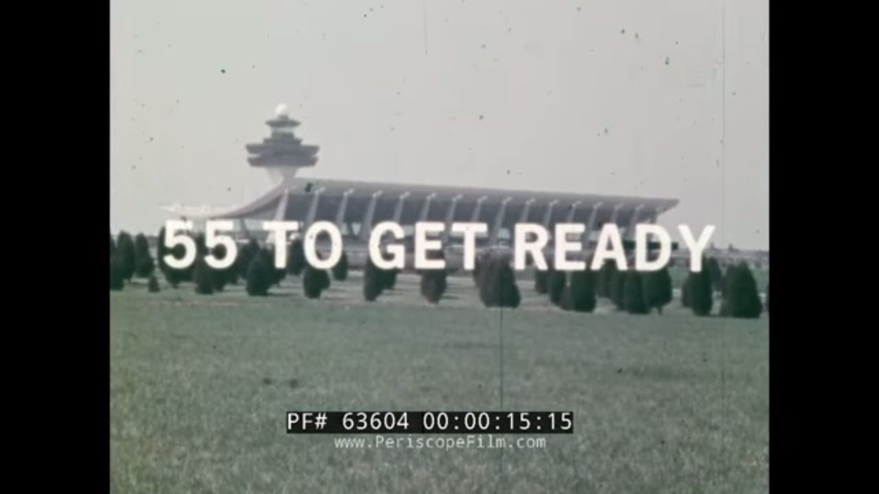 55 TO GET READY 1970s TWA FLIGHT FROM DULLES AIRPORT TO LOS ANGELES ...