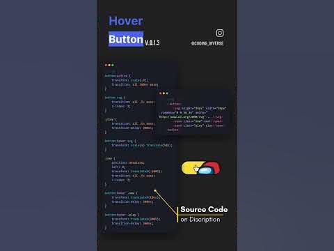 Hover Button Using HTML & CSS #shorts #asmr #css #send #play - YouTube
