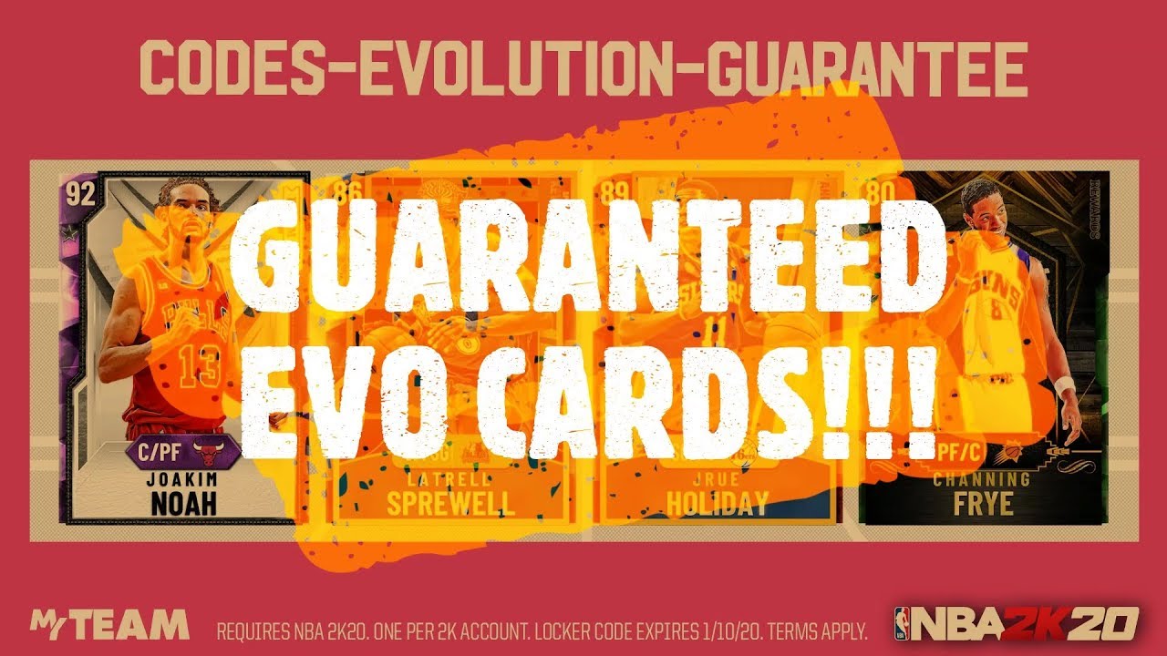 EVOLUTION CARD LOCKER CODE!!! | NBA 2K20 MyTeam - YouTube