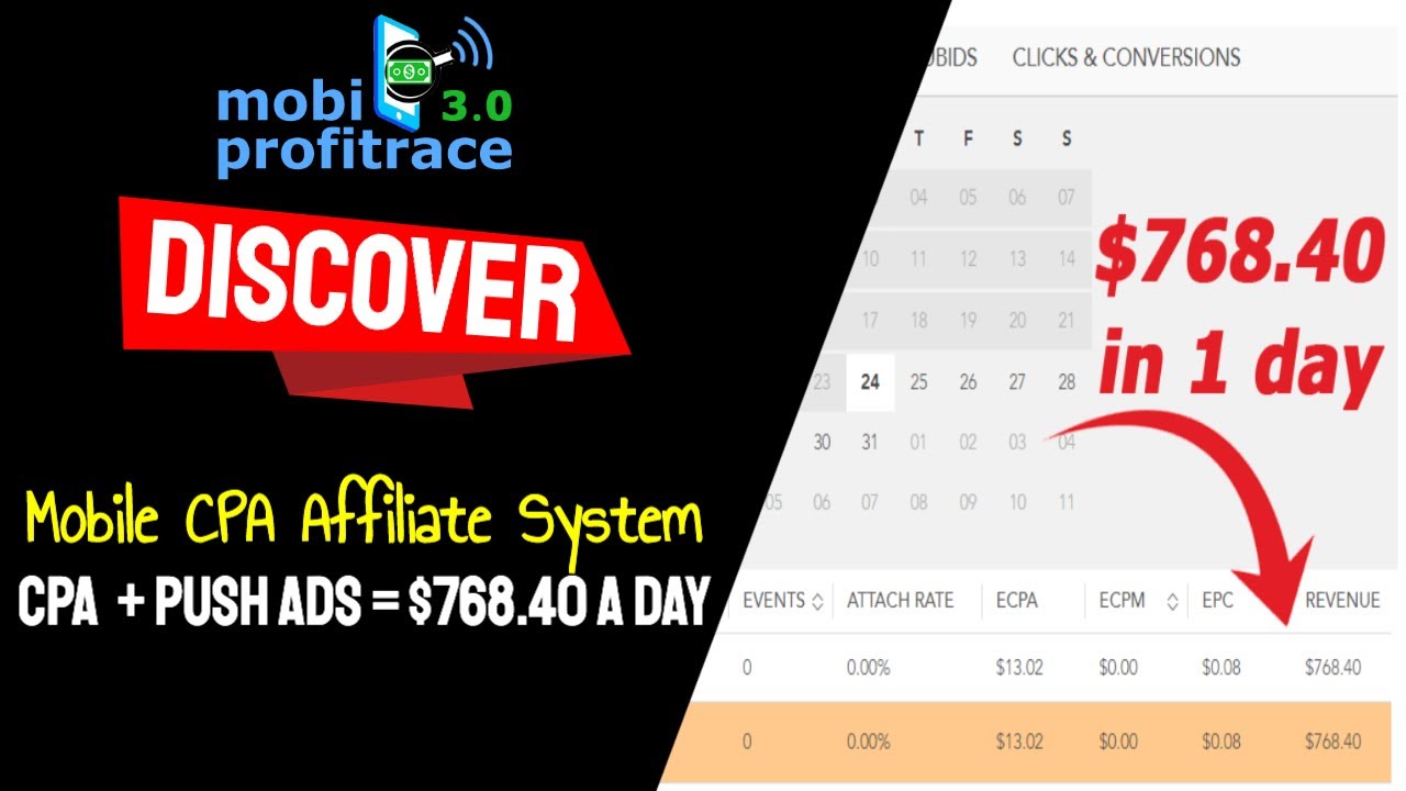 Mobile Profitrace 3.0 Walkthrough | CPA Affiliate Marketing + Push Ads ...