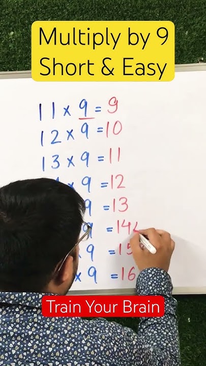 🤔Multiply by 9 /Short & Easy,Train Your Brain🤗 - YouTube
