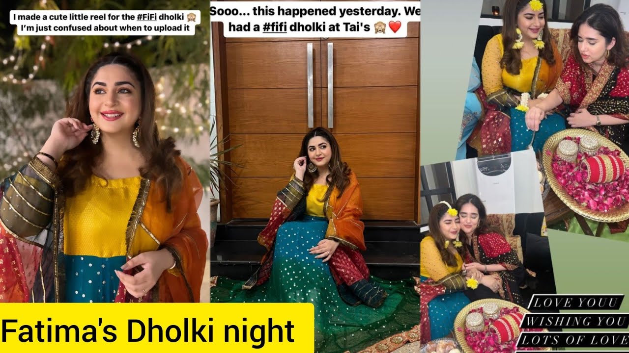 Fatima's Dholki night @Glossips #fifi || fashion vloger fatima's ...