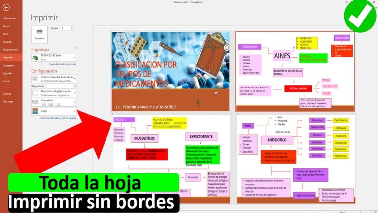 imprimir diapositivas en POWERPOINT sin espacio en blanco 4 ...