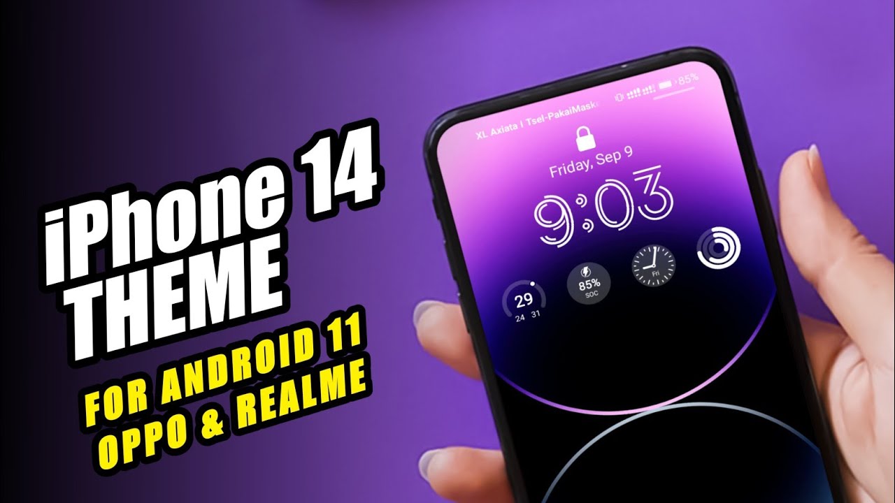iPhone 14 Theme - Tema Android 11 - Oppo Color OS 11 & Realme UI 2 ...