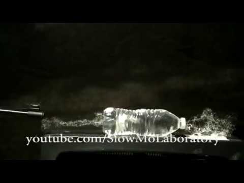 İzlenme Rekoru Kıracak Ağır Çekim || 200x Su Dolu Şişeye Mermi Atışı