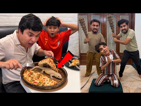 Lizard Pizza Prank On Friends🦎He Got Angry 🤬