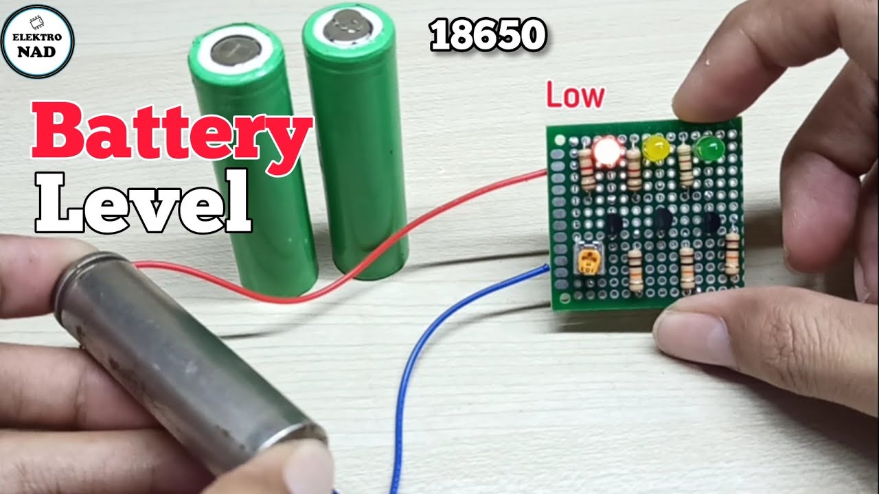 18650 battery level indicator - YouTube
