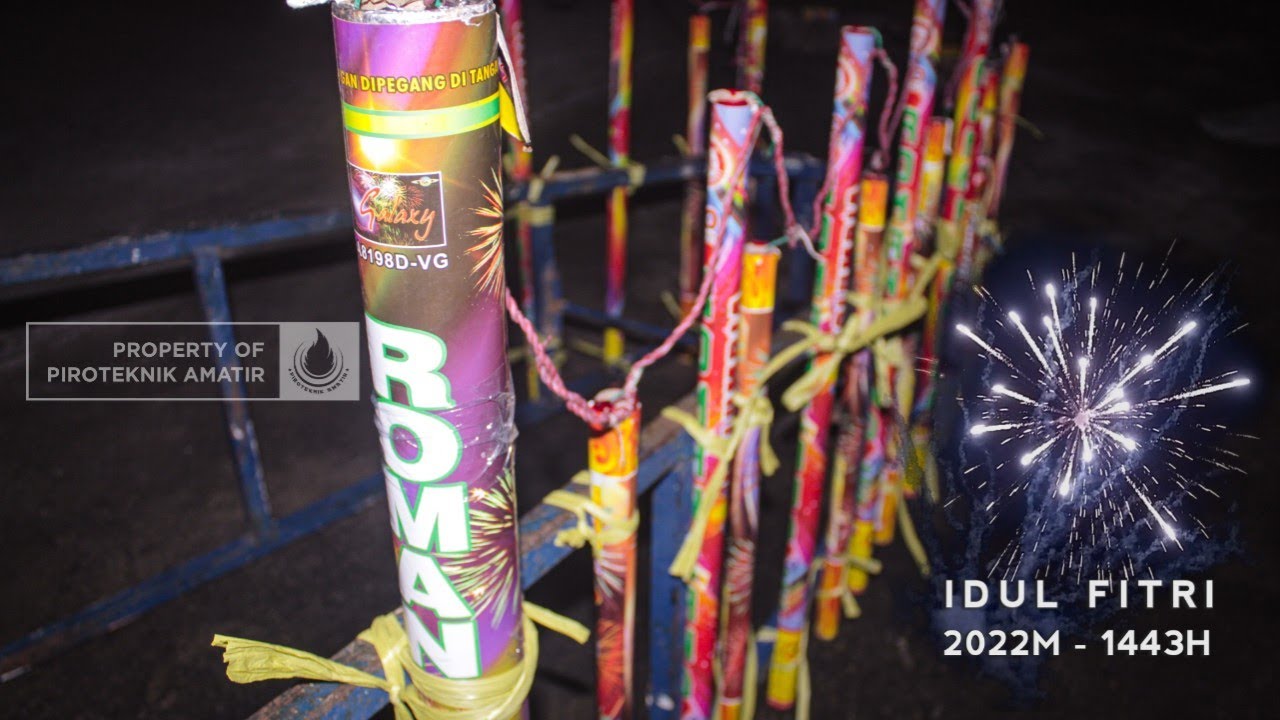 Kembang Api Roman Candle Jumbo Spesial Lebaran 2022 - 1443 H - YouTube