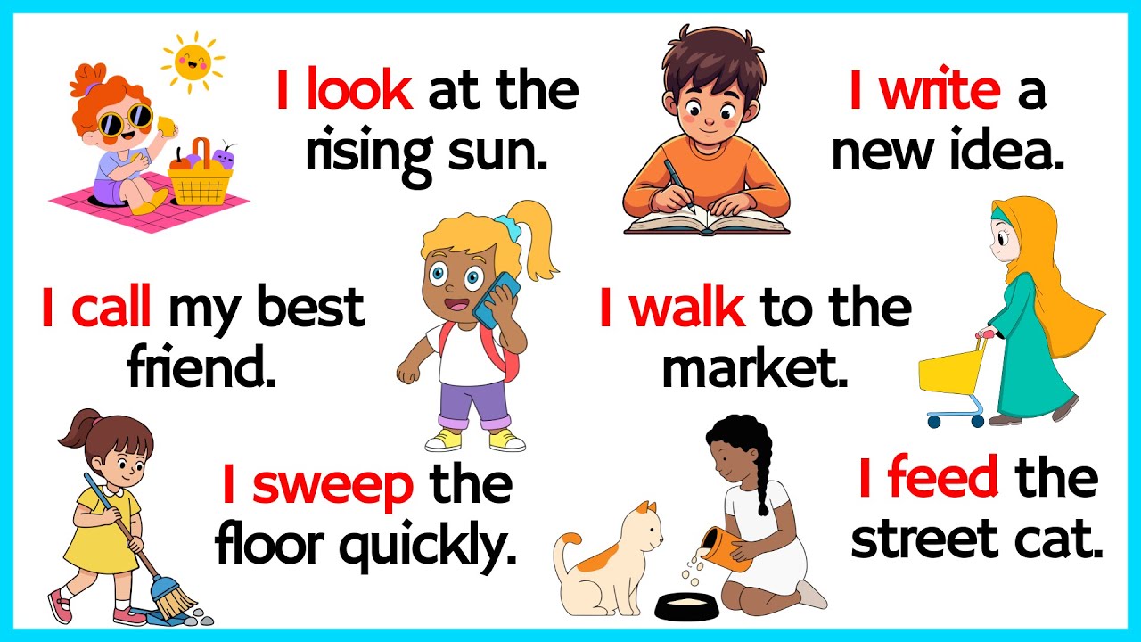 "100 Everyday Sentences in English | Learning with Fun Activities ...