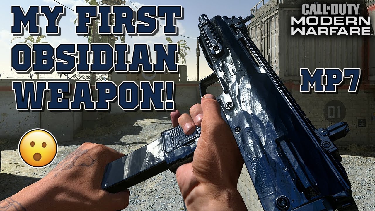 MY FIRST OBSIDIAN WEAPON! 😮 (MODERN WARFARE OBSIDIAN MP7) - YouTube
