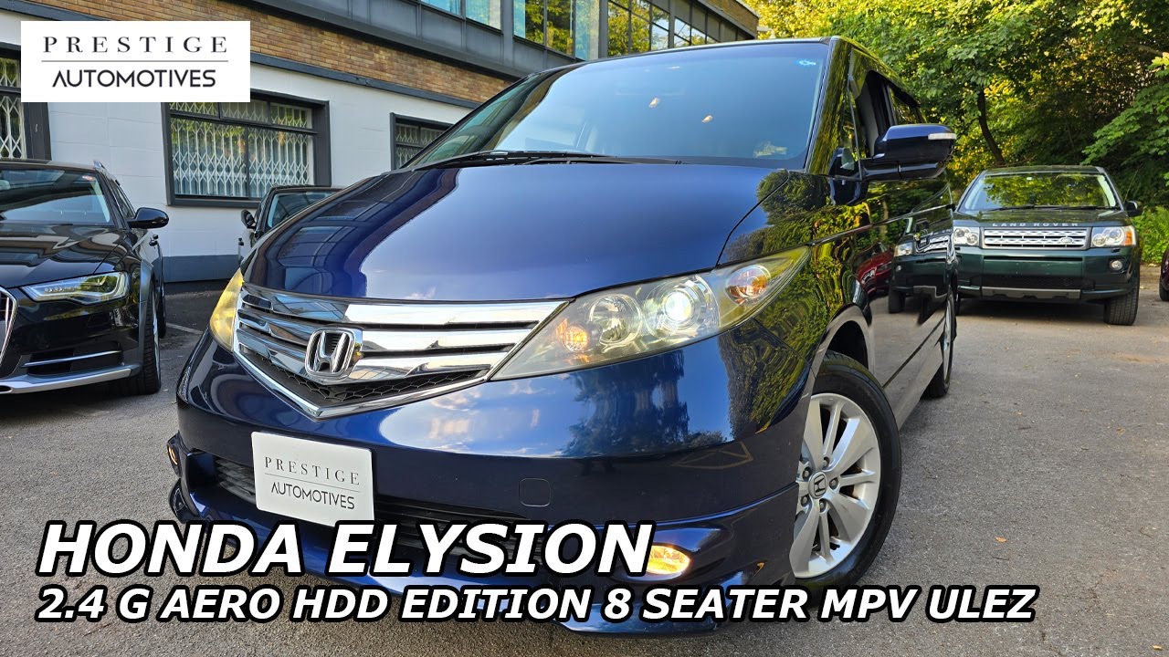 HONDA ELYSION 2.4 G AERO EDITION PREMIUM NIGHT BLUE METALLIC 8 SEATER ONLY 48K MILES FROM NEW ...