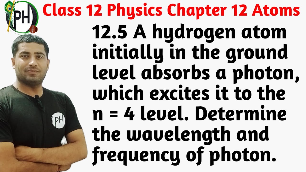 12 5 A Hydrogen Atom Initially In The Ground Level Absorbs A Photon