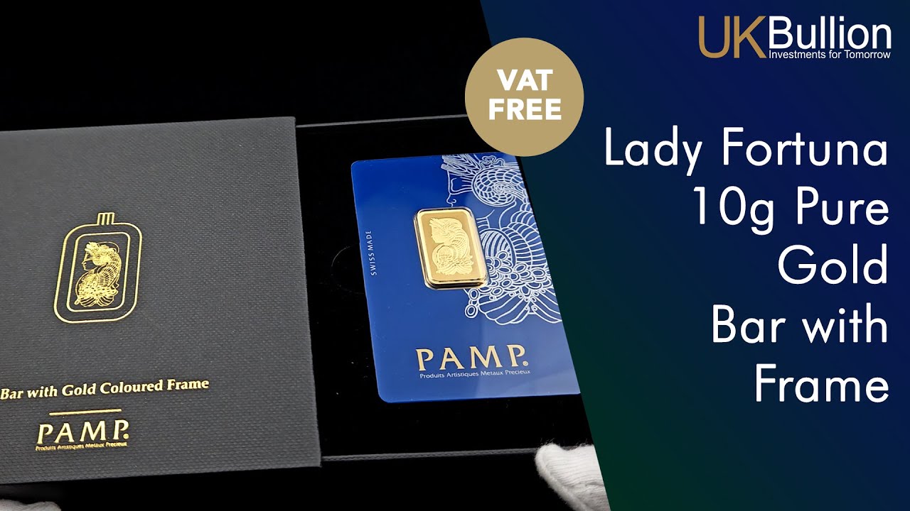 Lady Fortuna 10g Pure Gold Bar with Frame - YouTube