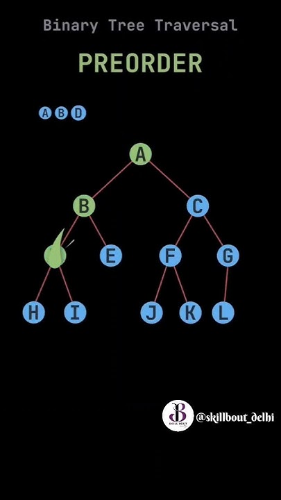 Binary Tree Traversal 🌲 Pre Order 😍 Binarytree Shorts Youtubeshorts Youtube
