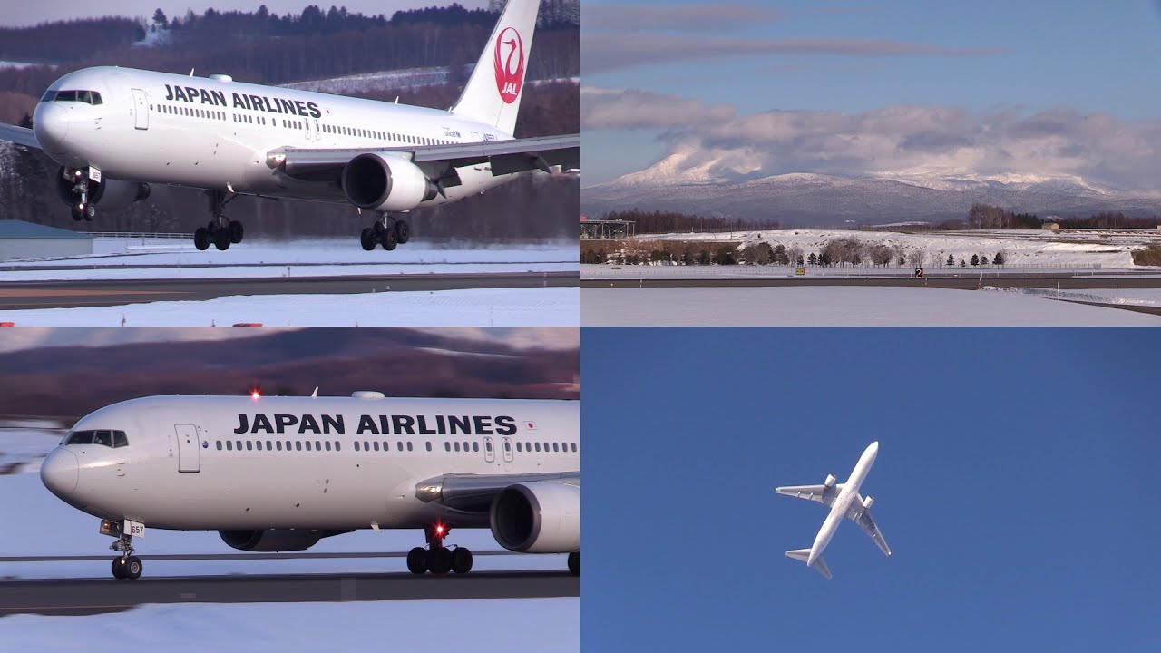 24/02/24 旭川空港 日本航空 JAL Boeing 767-300ER (JA657J) Arrival & Departure at ...