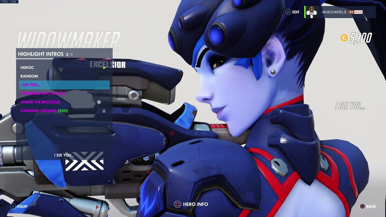 Overwatch: Widowmaker Excelsior Skin All Emotes, Poses, Intros ...