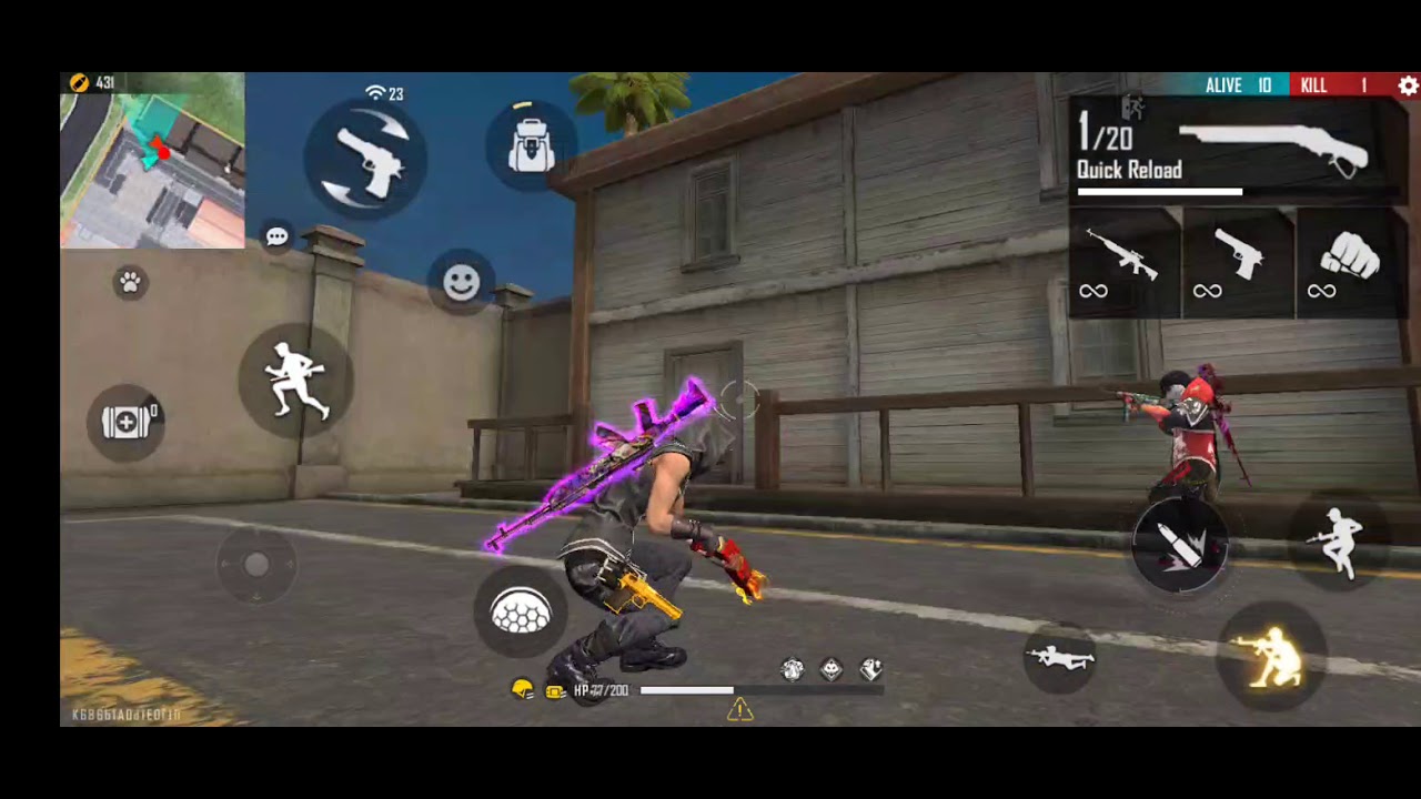 FREE FIRE OP 24K GOLD SHOT - YouTube