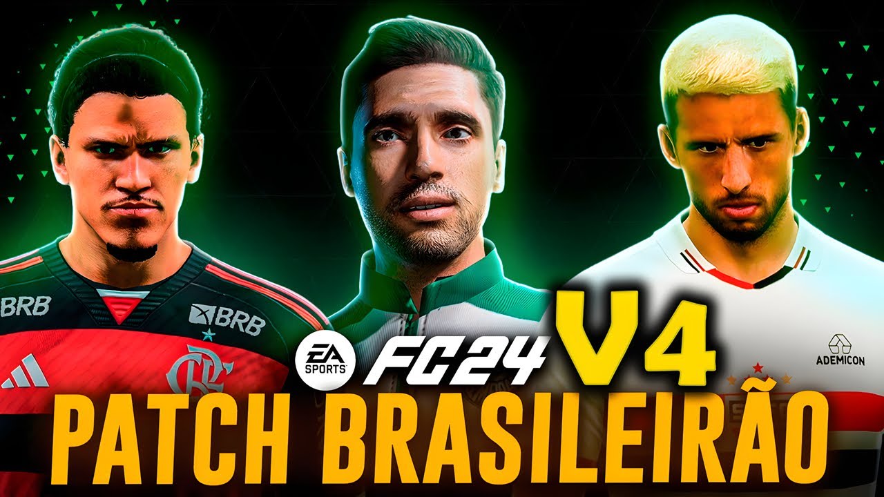 EAFC 24 ! PATCH FIFAMANIA BRASILEIRÃO V4 KITS ATUALIZADOS! COMO JOGAR ...