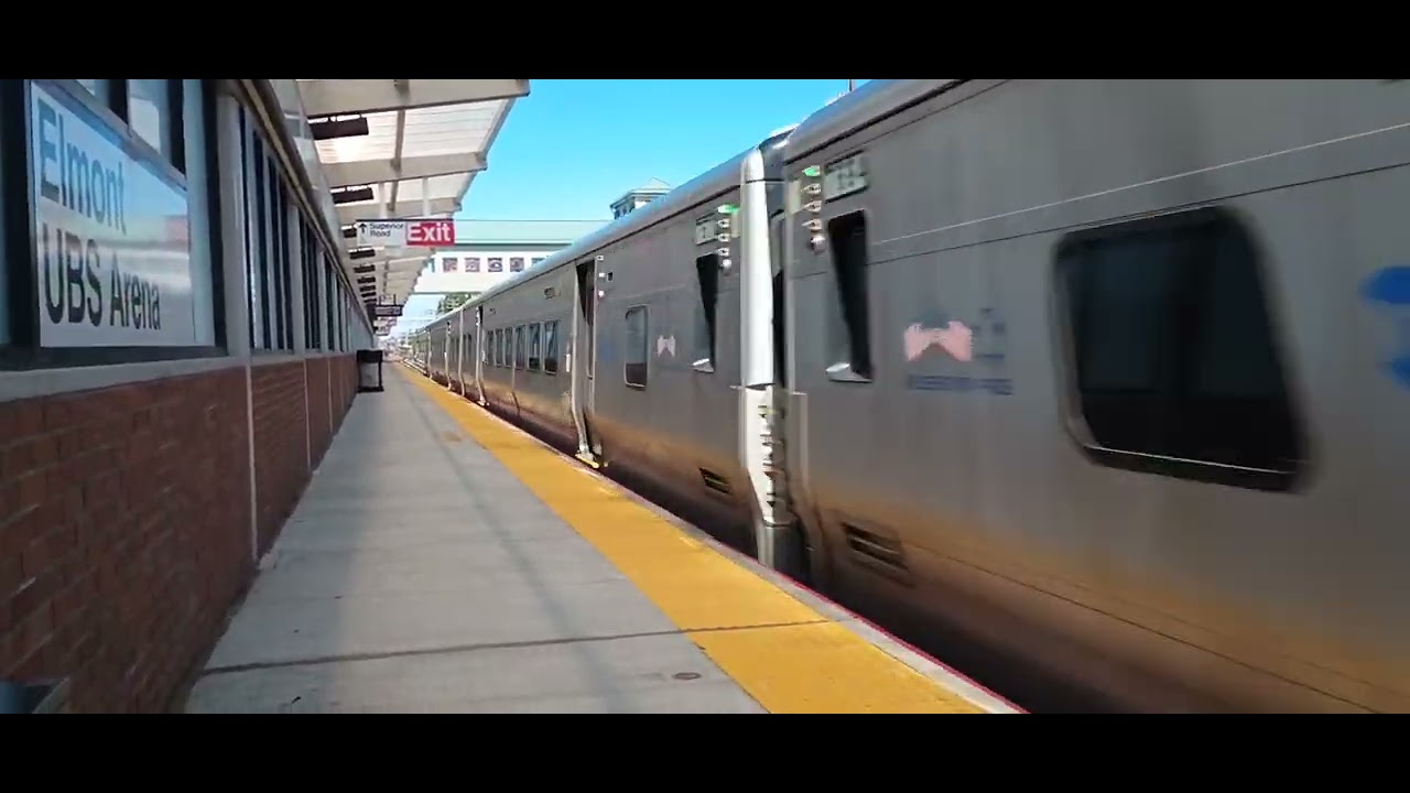 Elmont, NY up-close - LIRR express train, July 1, 2024 4 - YouTube