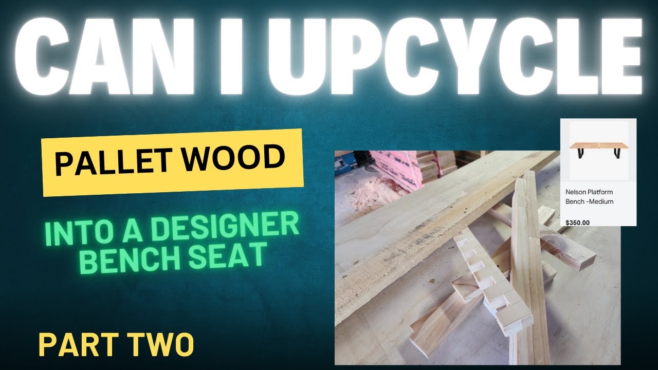 Building A STYLISH Pallet Wood Bench From Scratch - YouTube
