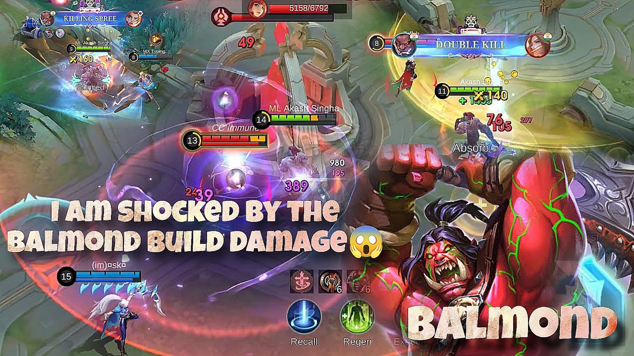 I'm shocked by the balmond build damage😱||balmond gameplay|| - YouTube