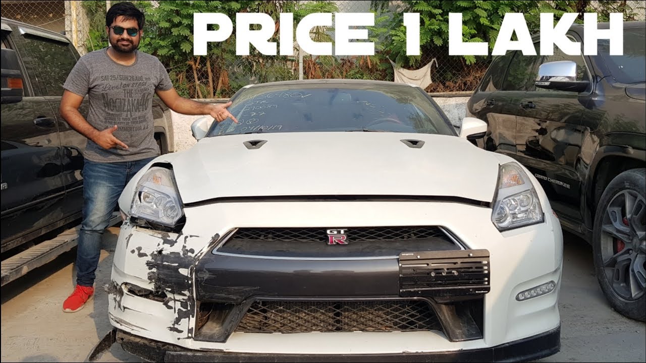 Crashed Cars Auction NISSAN GTR | Mustang , Challenger, Camero - YouTube
