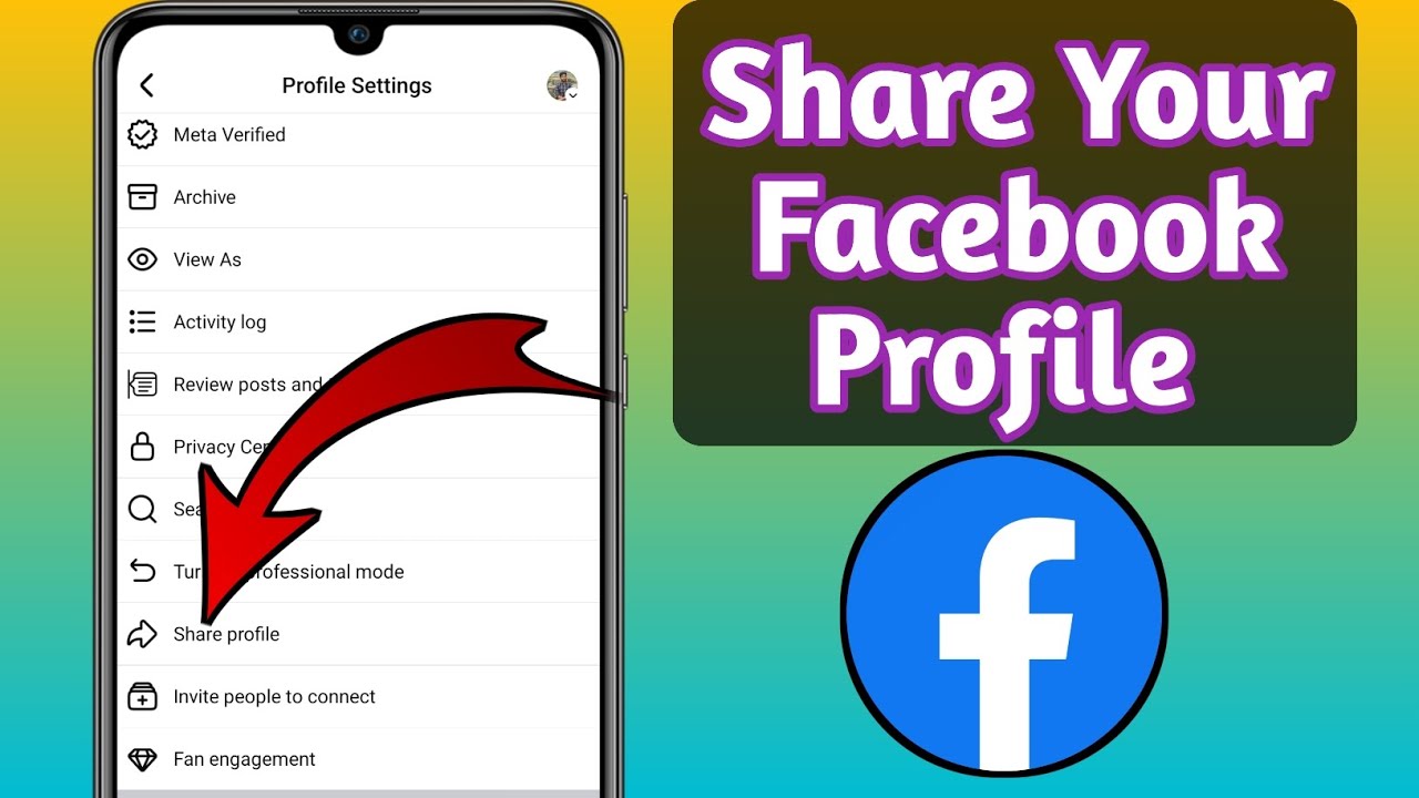 How To share Your Facebook Profile - YouTube
