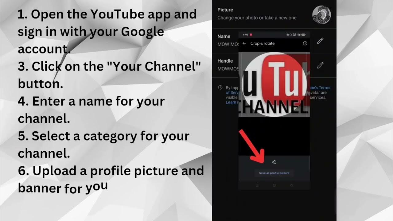 How to Create a YouTube Channel on Android in 2023 : Start Your Own YouTube Channel! #youtube ...
