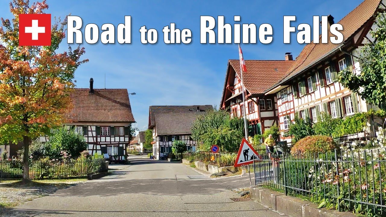 Road Trip to Rhine Falls | Rheinfall Switzerland 🇨🇭 Scenic Drive ...