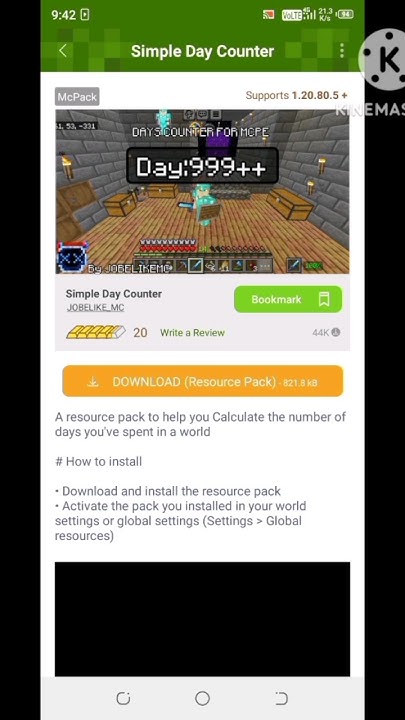 Minecraft pocket edition days count mod #viral #music #gameplay # ...