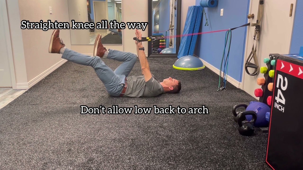 Sport Cord Alternating Leg Press (trunk stability) - YouTube
