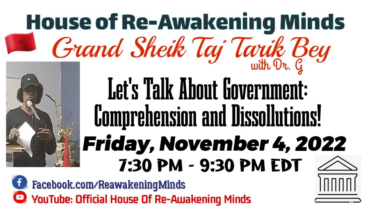 Taj Tarik Bey - "Let's Talk About Government: Comprehension and ...