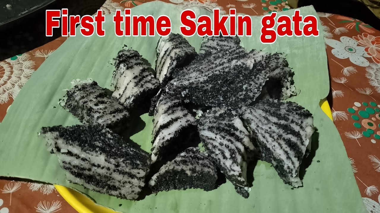 Garo traditional sticky rice cake // Sakin gata - YouTube
