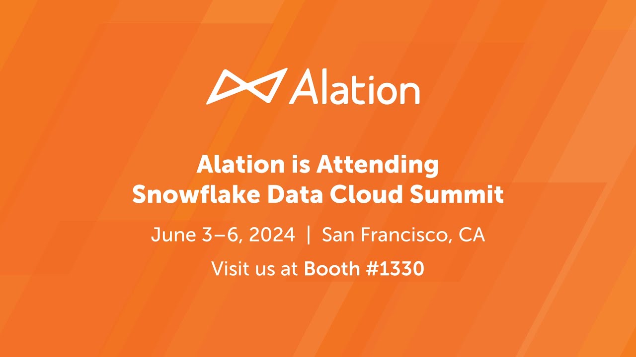 Alation at Snowflake Data Cloud Summit 2024 - YouTube