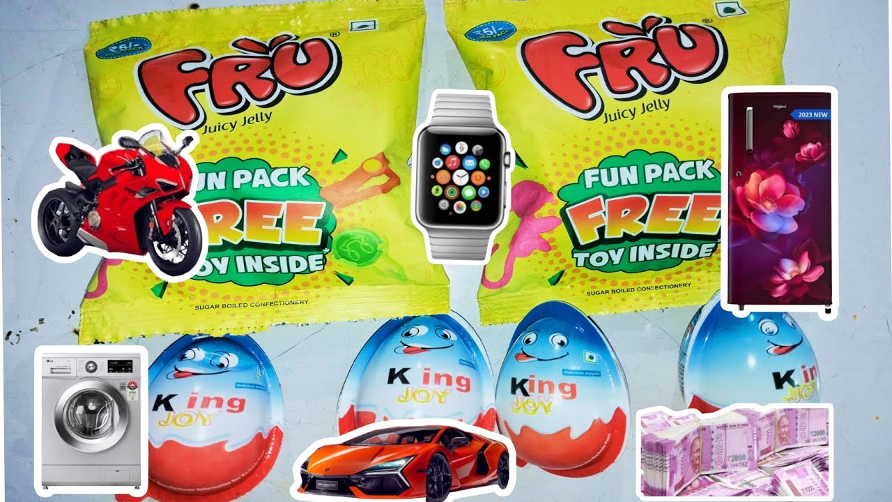Surprise Eggs King Joy ,Fru Jelly fun pack With Free gift Toys inside ...