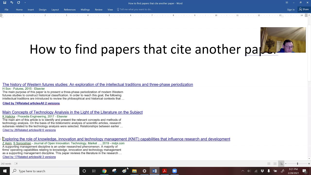How To Find Scholarly Papers That Cite A Given Paper YouTube how-to-find-scholarly-papers-that-cite-a-given-paper-youtube