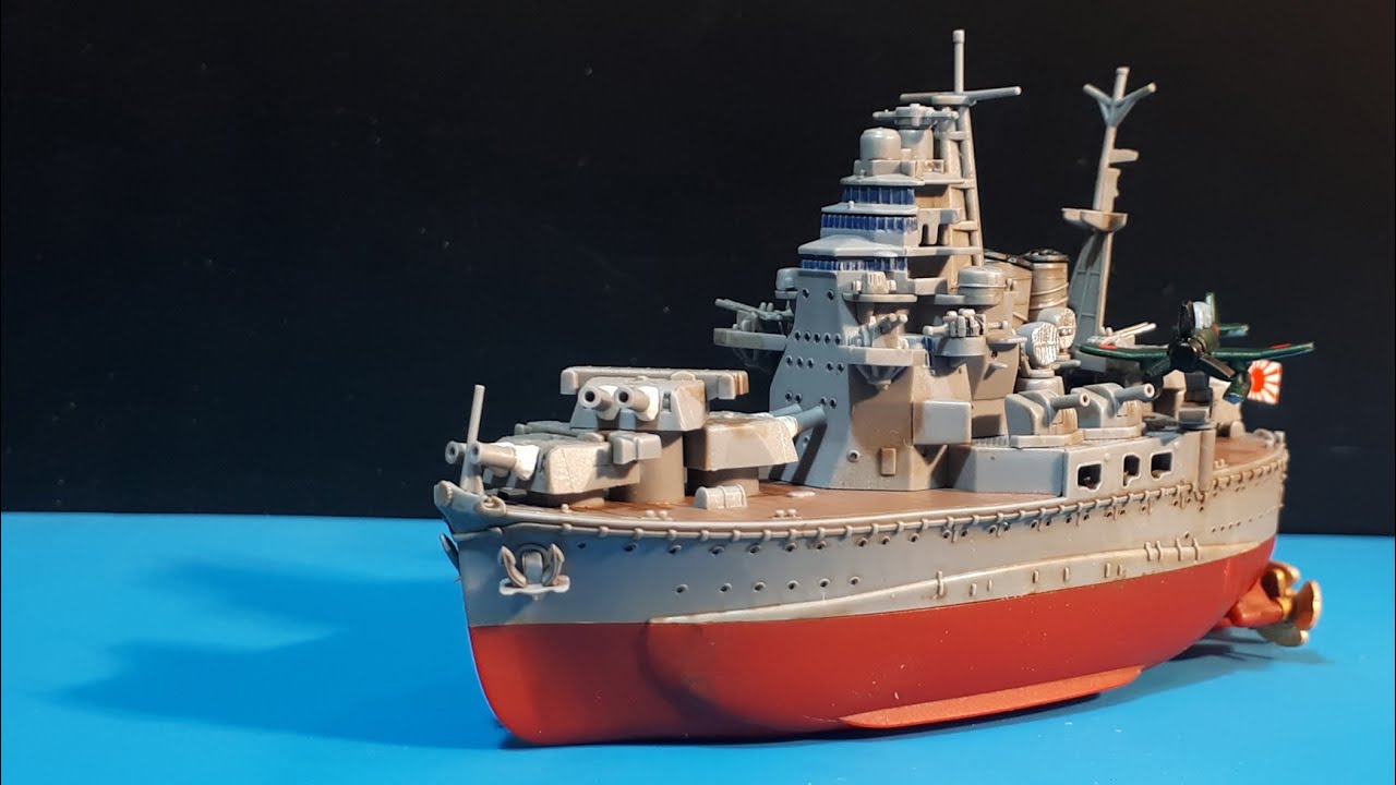 Fujimi Chibimaru Chokai heavy cruiser WW2 IJN ship model kit build ...