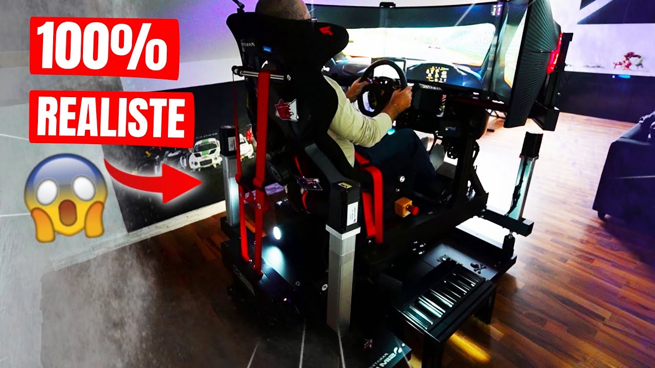 Son SETUP SIMRACING m'a retourné le ventre 🤮 (trop immersif) - YouTube