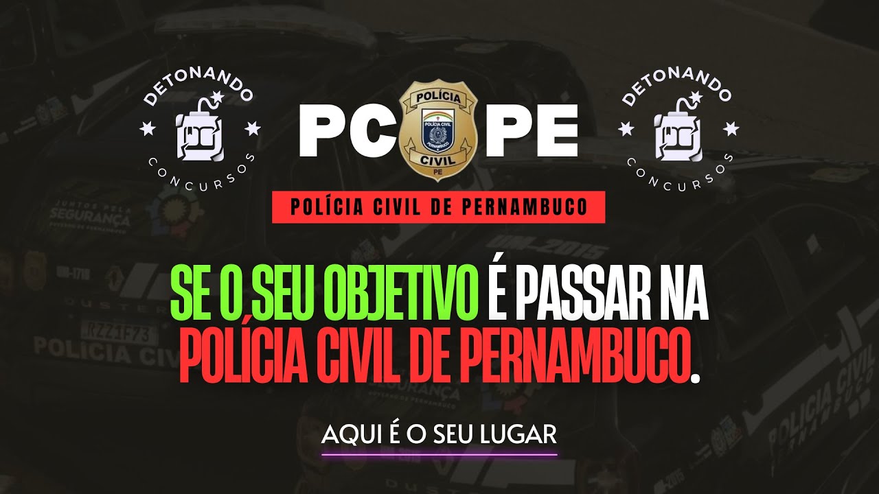 LANÇAMENTO DETONANDO PCPE | PCPE 2026 - YouTube