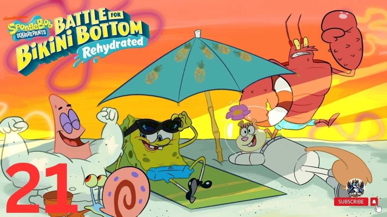 SpongeBob SquarePants Episode 21 INRO TO GOO LAGOON SANDCASTLE Battle ...