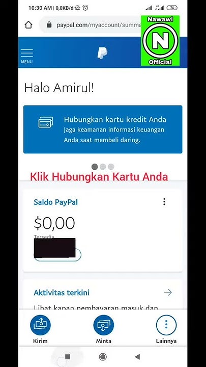 Tutorial Input VCC Paypal part 1 - YouTube