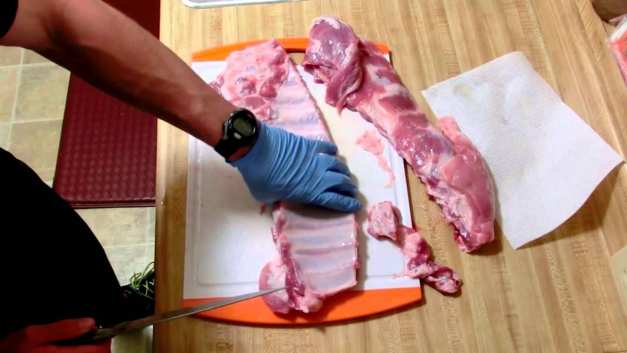 How to Cut Spare Ribs St. Louis Style - YouTube