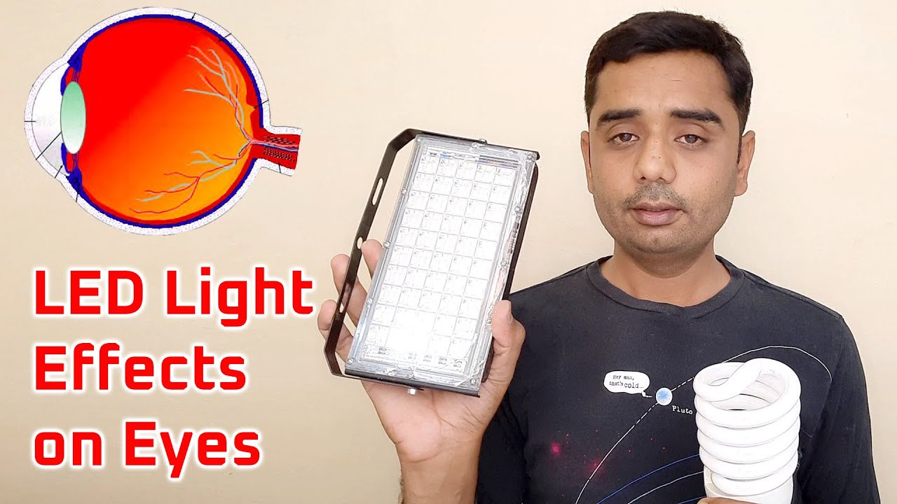 Led light effects on human eye's retina reduced vision red eye and ...