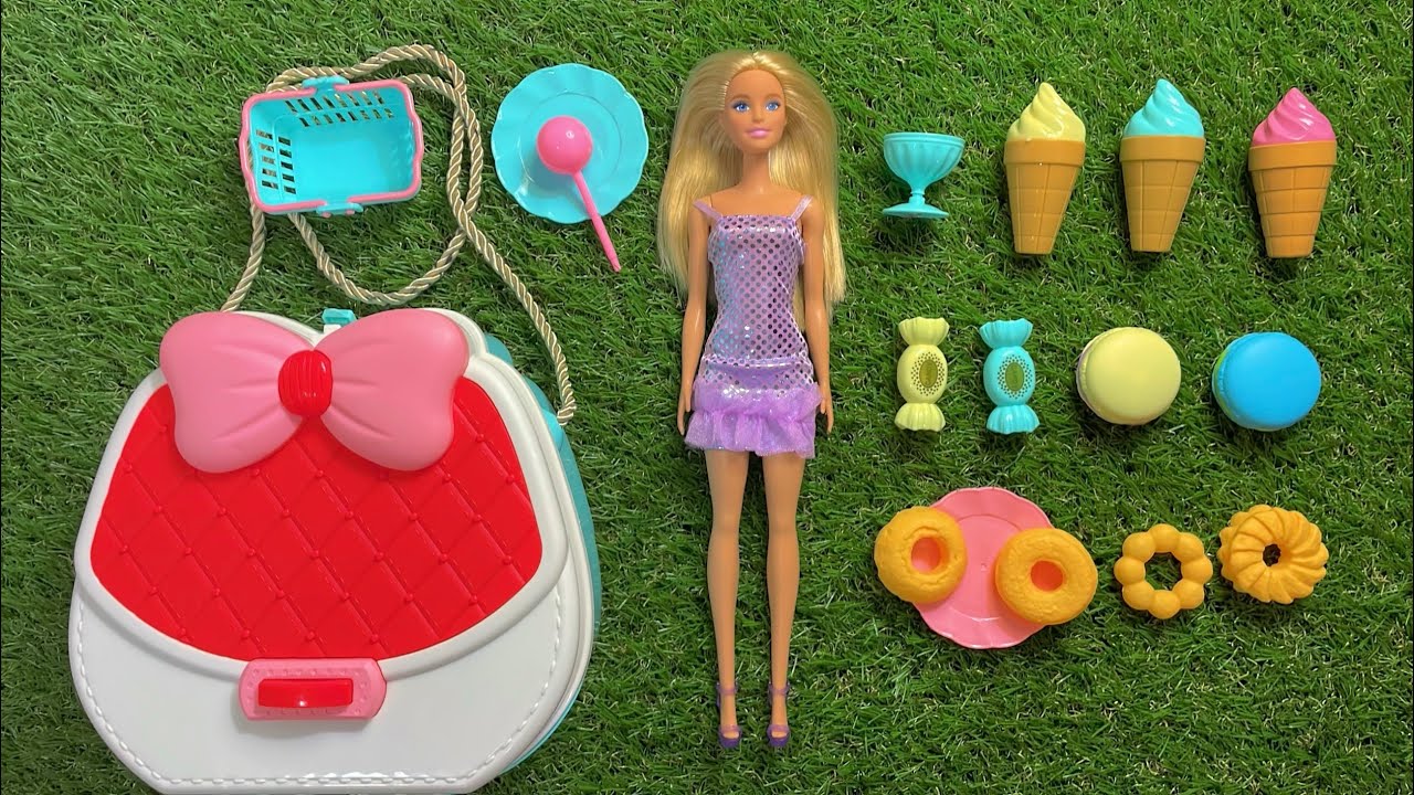 6 Minutes Satisfying with Unboxing Beautiful Barbie Doll Ice Cream ...