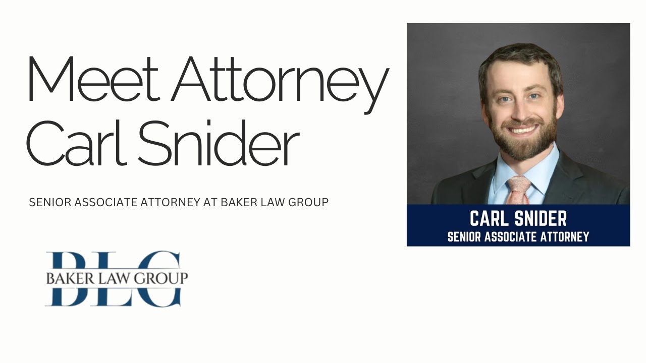 Meet Attorney Carl Snider - YouTube