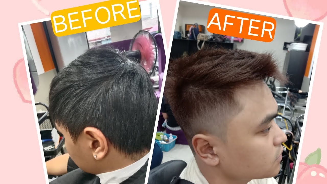 SHADOW FADE HAIRCUT || ASH BROWN COLOR FOR MEN #shadowfade #ashbrown # ...