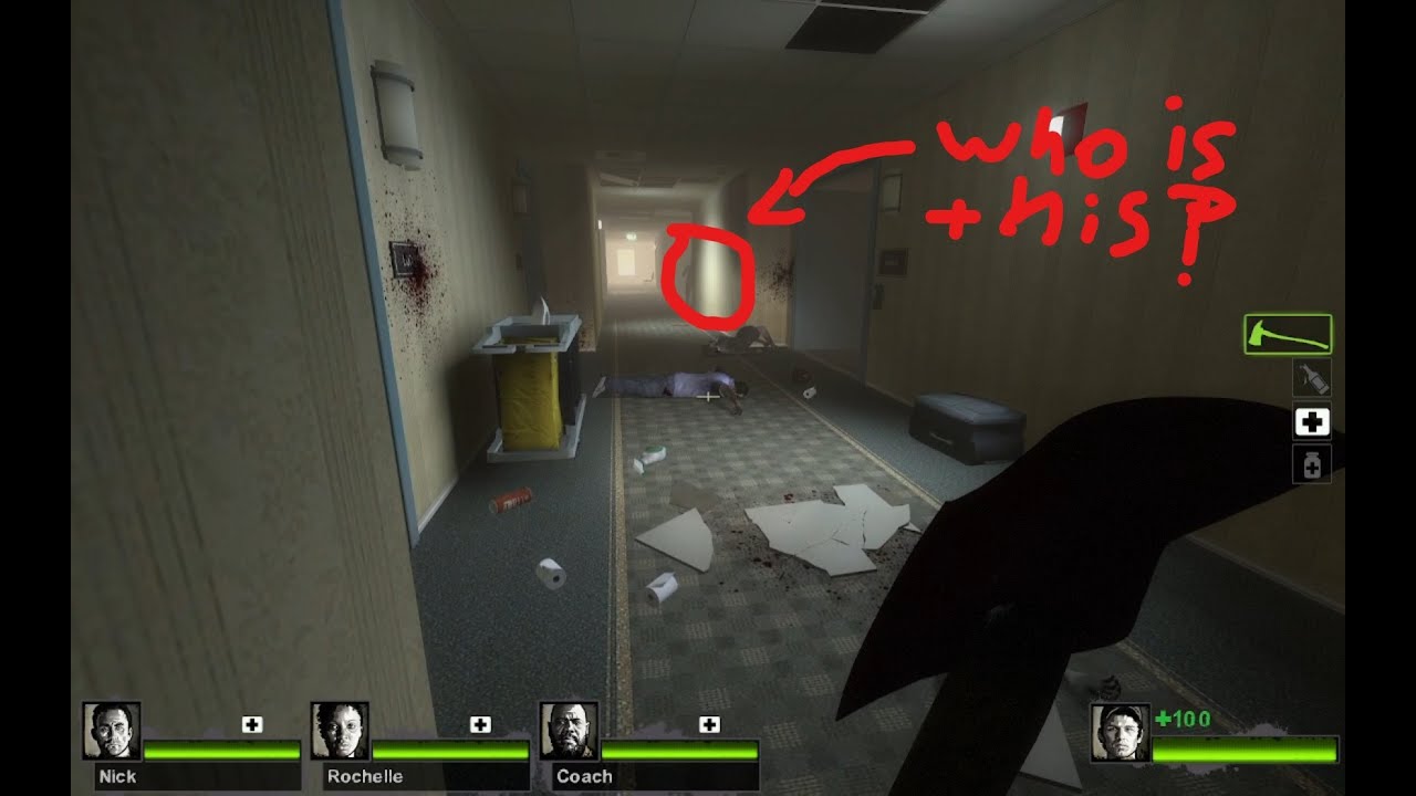Is there a GHOST in this hotel? (Left 4 Dead 2) - YouTube