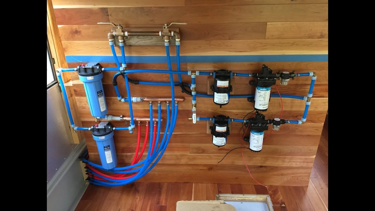 Plumbing Water Lines in School Bus; Adequate Bus; Episode 14 - YouTube