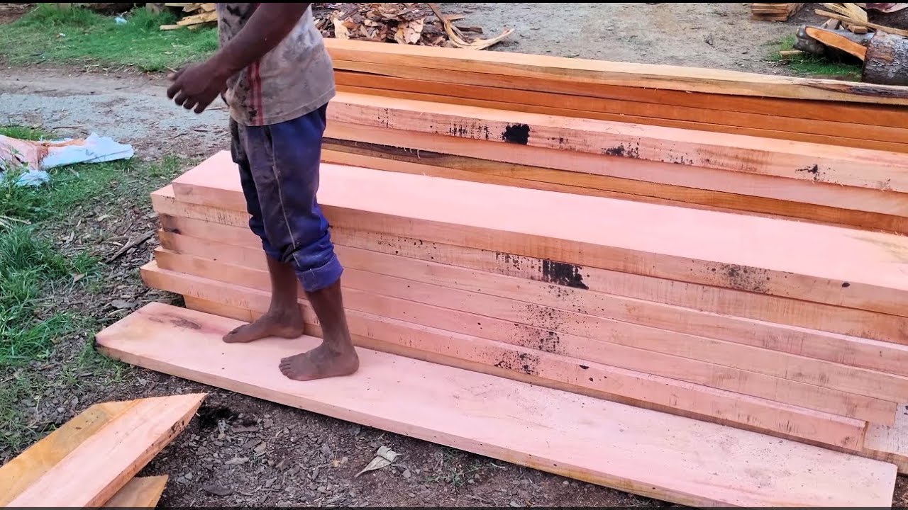 Amazing Wood Cutting @ Quality of Mahogany Wood Cutting by Experts ...